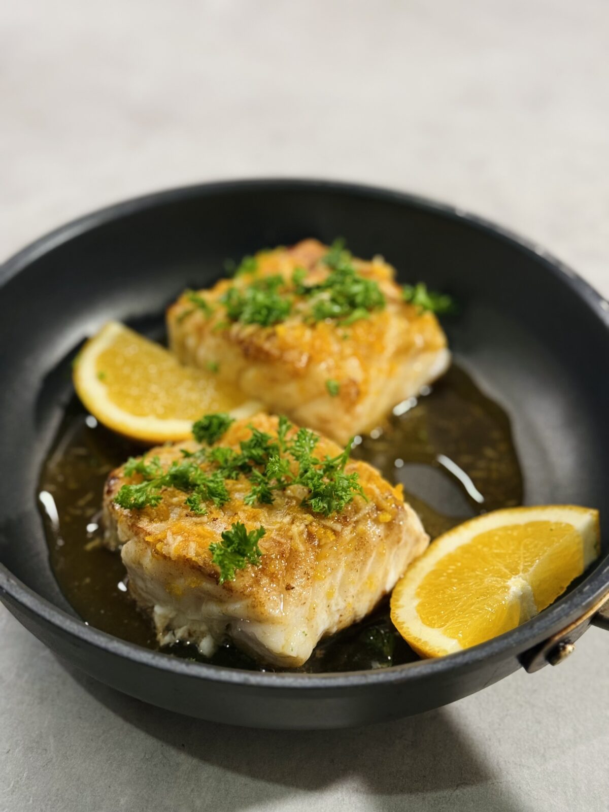 Torsk med apelsinsås - Fiskhuset i Göteborg